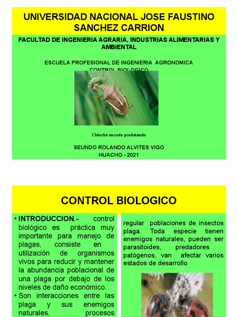 Control Biologico 2021 | PDF | Control biológico de plagas | Microorganismo