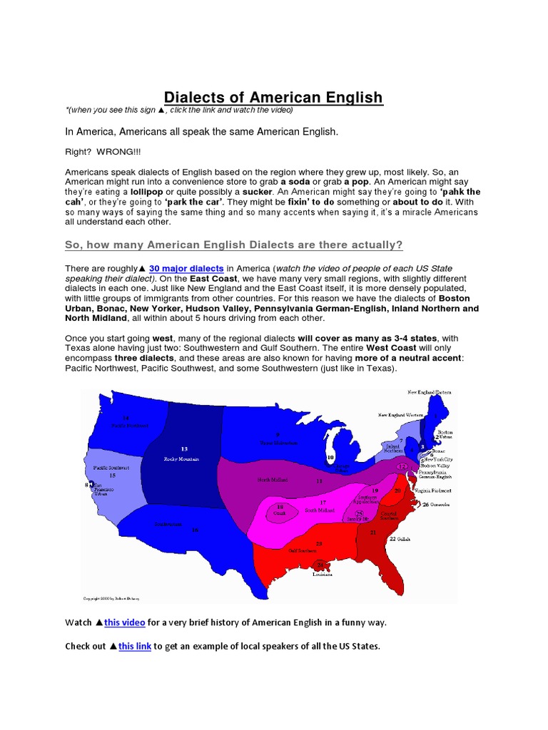So, How Many American English Dialects Are There Actually? | Download ...
