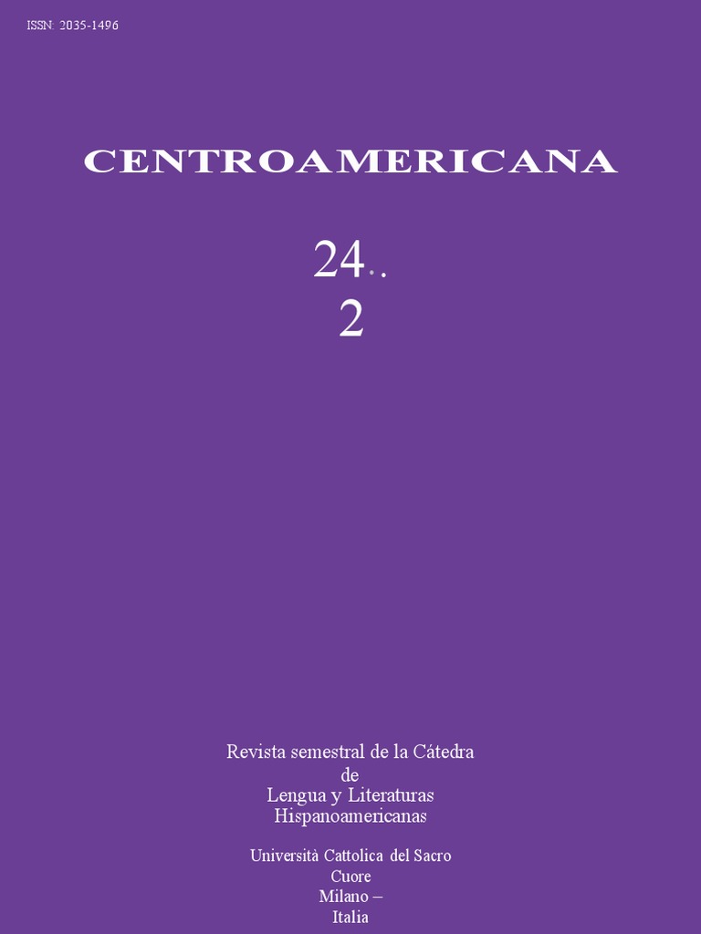 Centroamericana 24.2 DANIEL LÉVÊQUE | PDF
