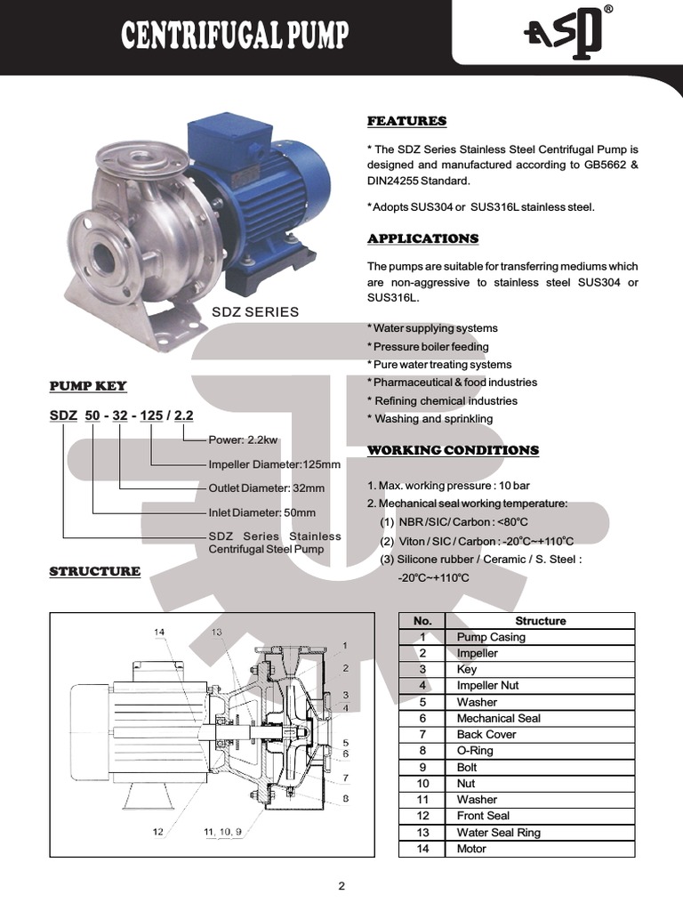 3 SDZ | PDF | Pump | Manufactured Goods