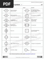 Electric Generator Symbols Overview | PDF | Electric Generator ...