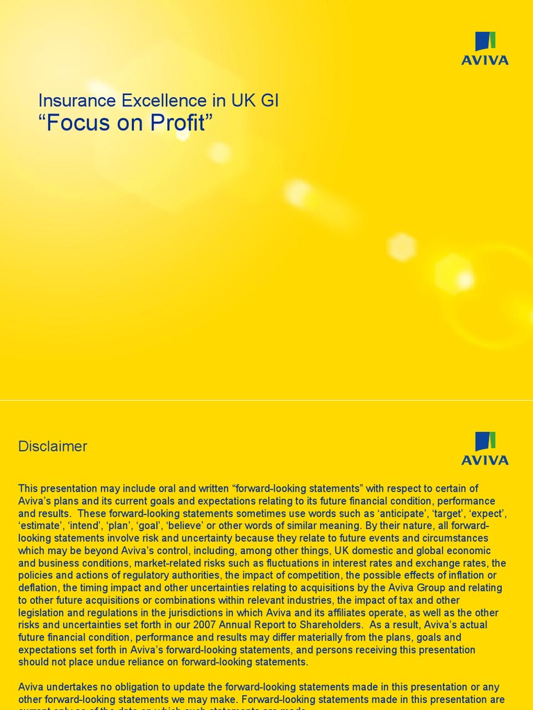 Aviva UK: Insurance Excellence in UK GI | Insurance | Mergers And ...