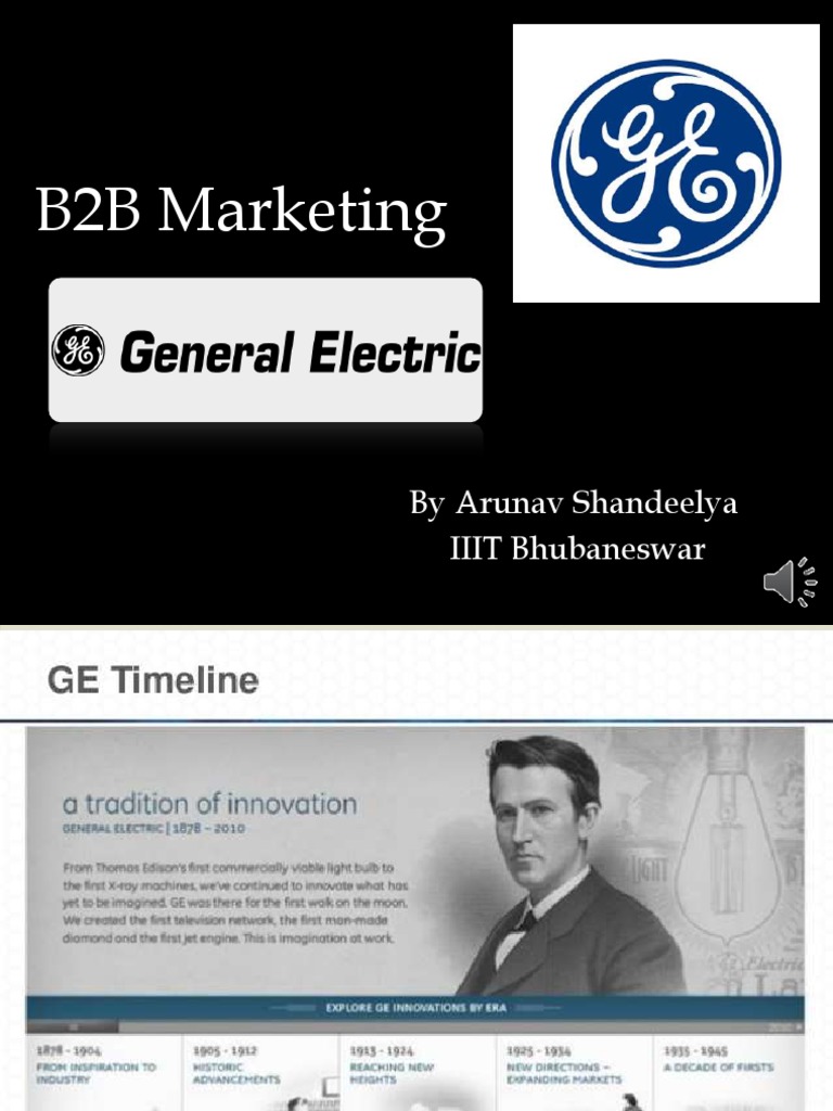 GE's B2B Marketing Insights | PDF | General Electric | Economies