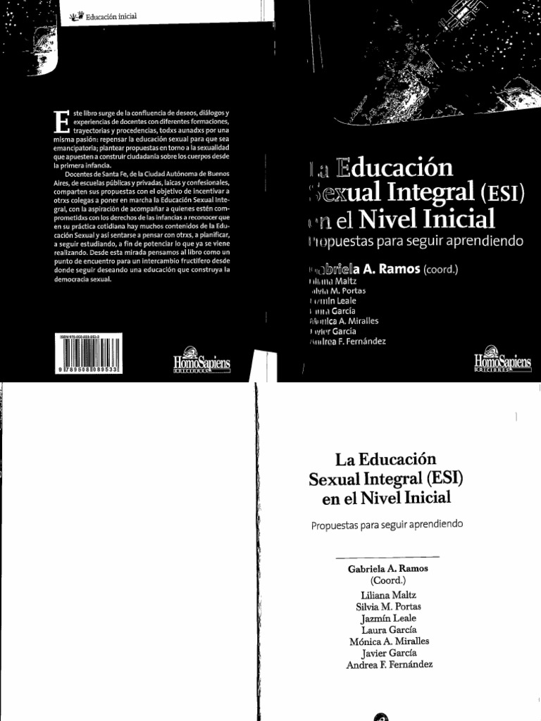 La educación sexual integral (ESI) en el nivel inicial. Propuestas para ...