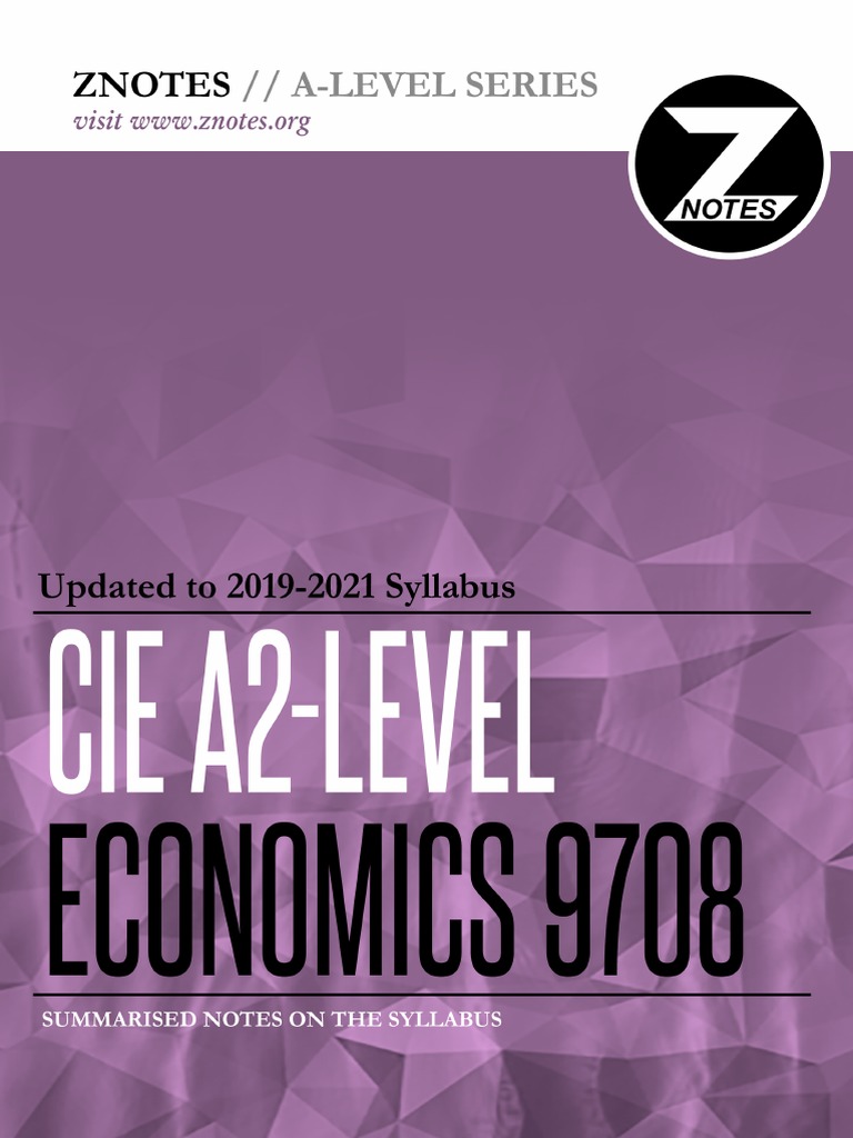 Caie As Economics 9708 Theory | PDF | Inflation | Demand
