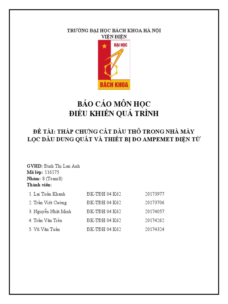 Báo Cáo - Nhóm 8 - ĐKQT - 116175 | PDF