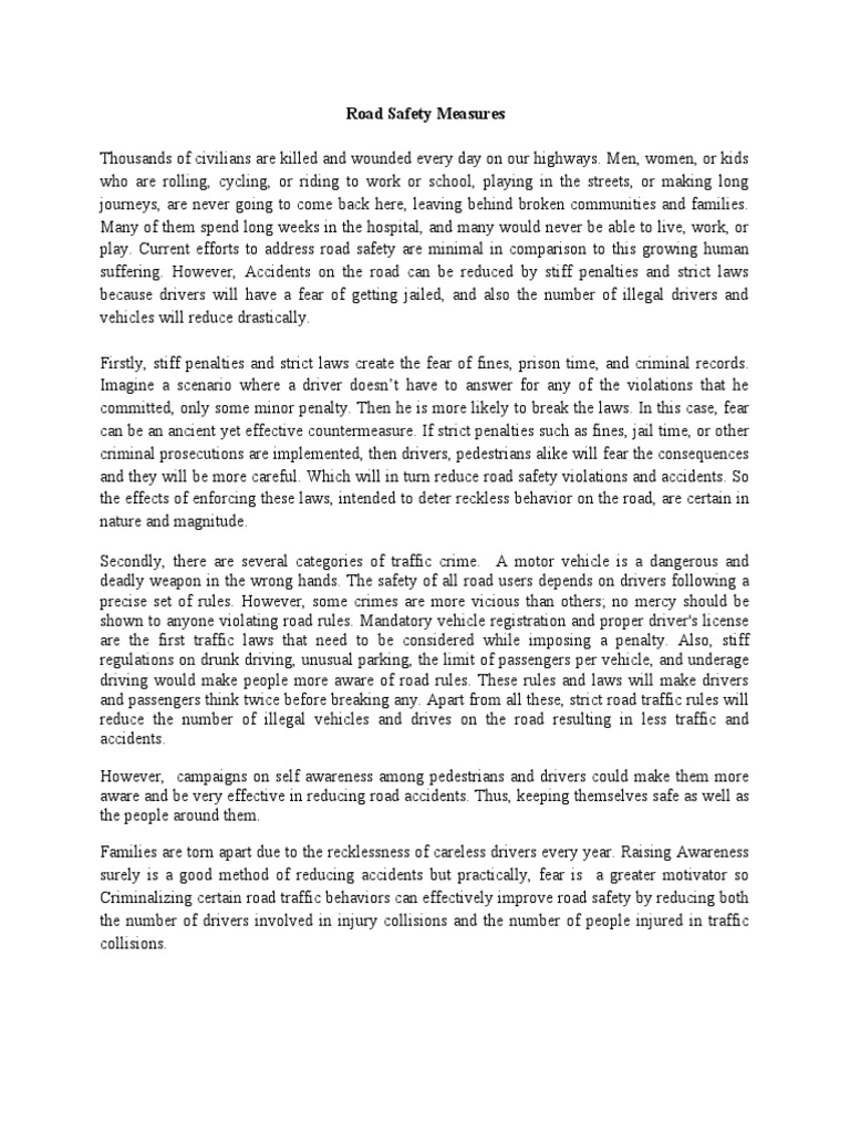 Road Accident Report ENGLISH 105 | PDF | Traffic Collision | Traffic