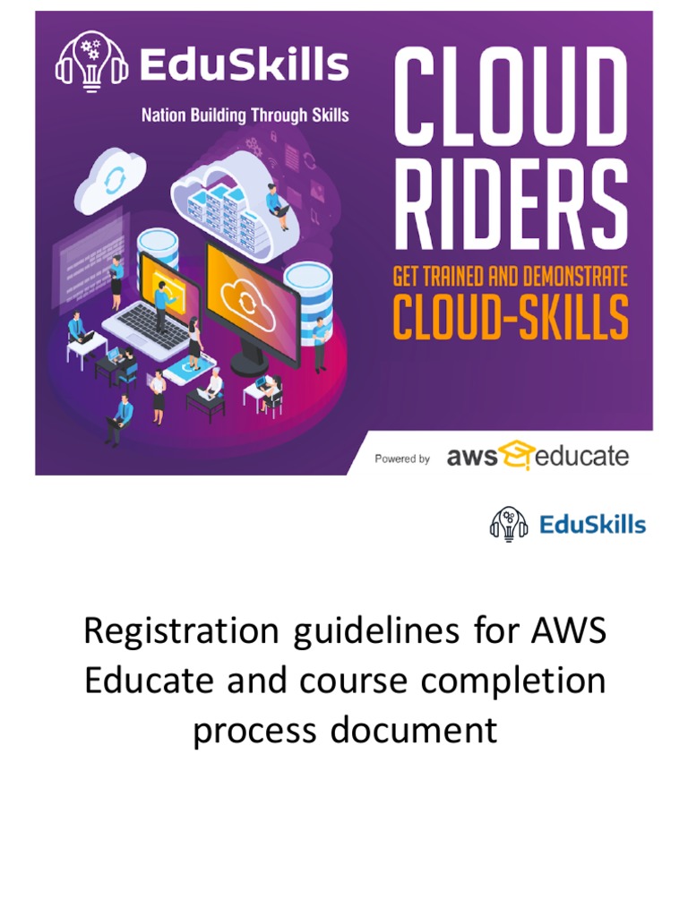 AWS Educate Registration and Course Completion Guidelines | PDF ...
