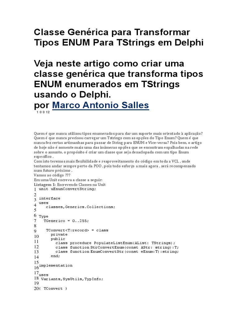 Classe Genérica para Transformar Tipos ENUM para TStrings em Delphi ...