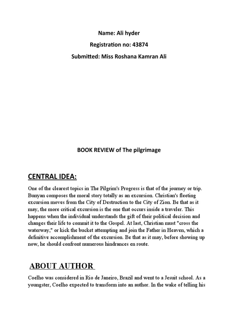 Central Idea:: Name: Ali Hyder Registration No: 43874 Submitted: Miss Roshana Kamran Ali | PDF