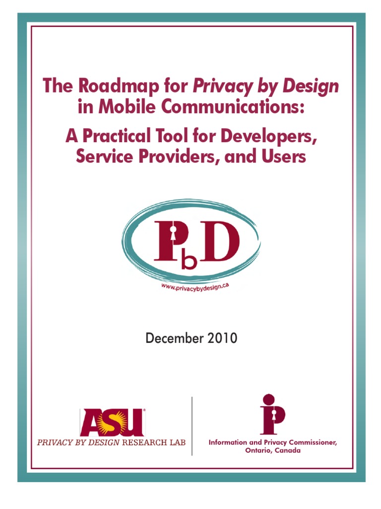 Privacy by Design Roadmap for Mobile | PDF | Privacy | Operating System