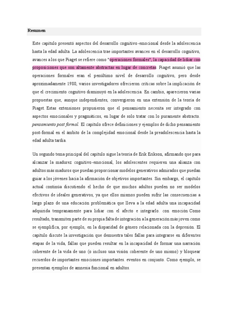 Labouvie-Vief J 2015. Cap. 6 Cognitive-Emotional Development From ...