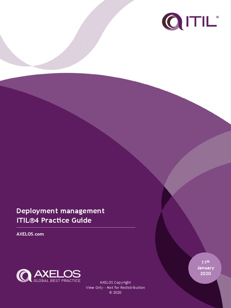 ITIL 4 Practices - Deployment Management (3 Files Merged) | PDF ...