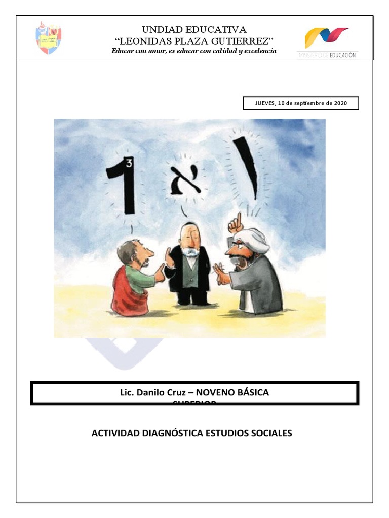 Activ. Diagnostica de Eess 9no Egb | PDF