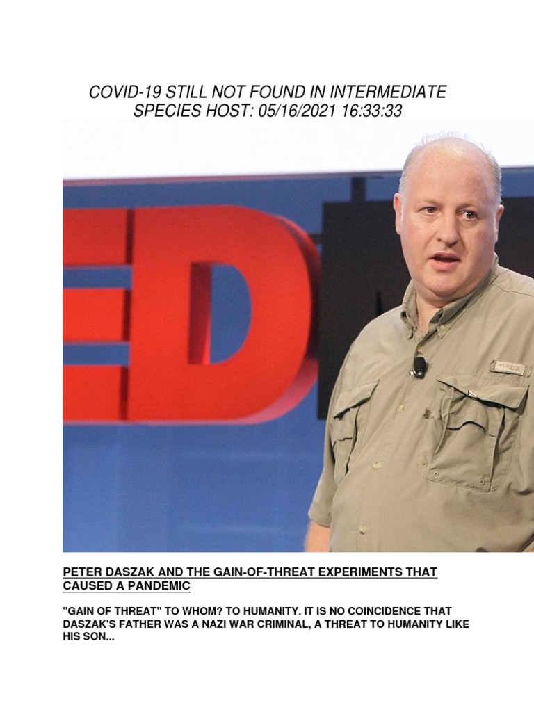 WHO Is Peter Daszak | PDF | Influenza A Virus Subtype H5 N1 | Influenza