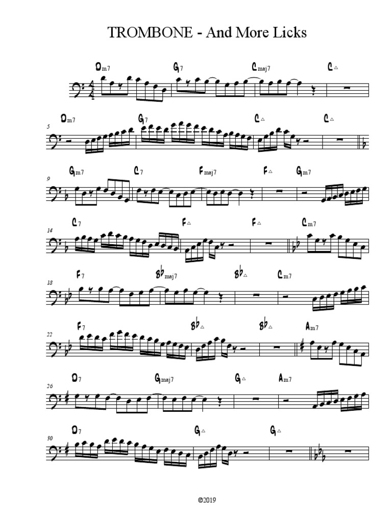 Trombone and More Licks | PDF