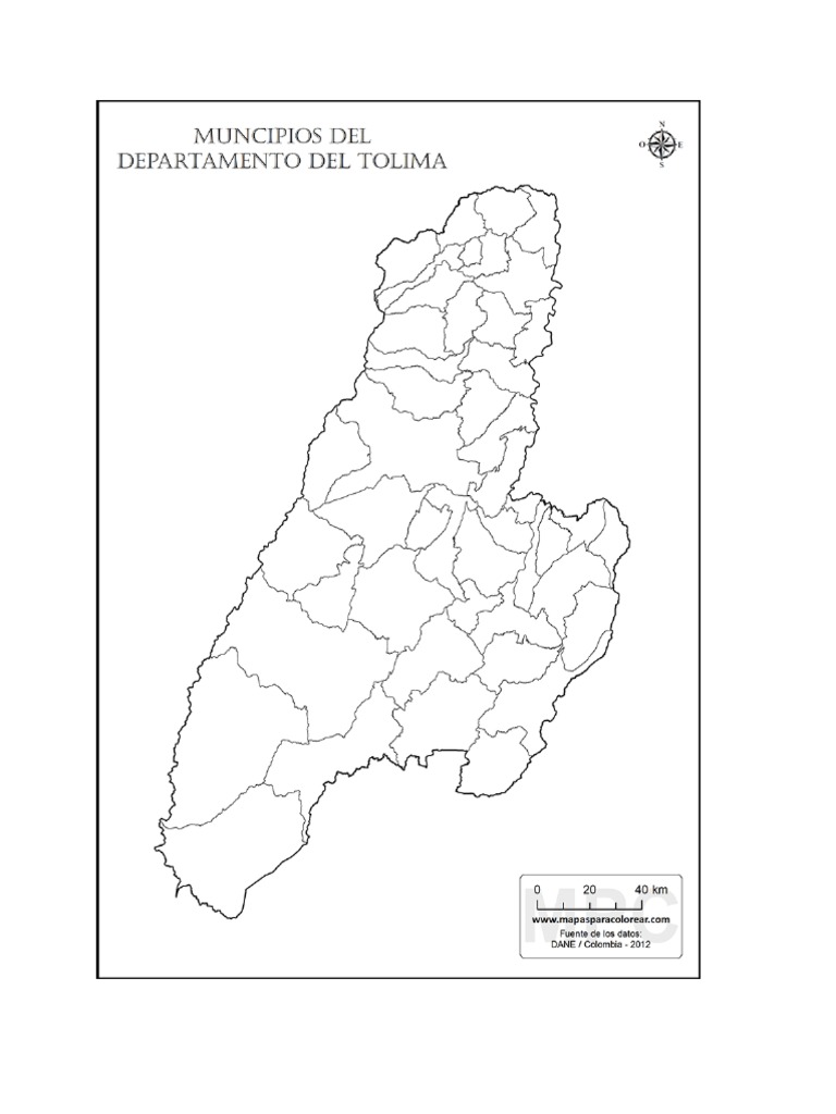 Mapa Del Tolima | PDF