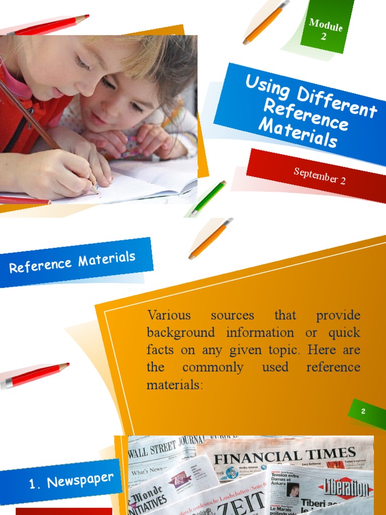 Using Different Reference Materials | PDF | Writing | Reference