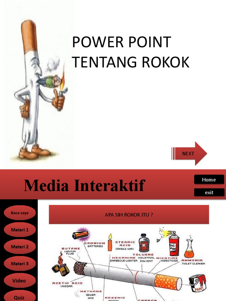 Power Point Tentang Bahaya Merokok | PDF