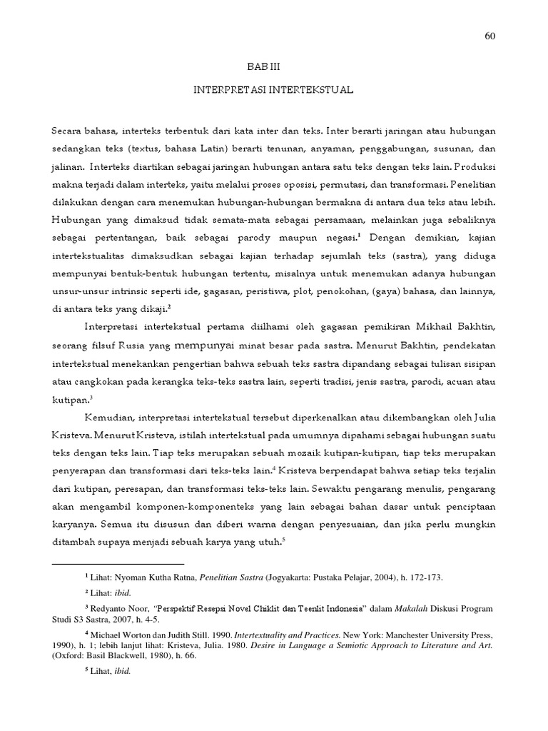 6 Teknik Interpretasi Intertekstual | PDF | Seni & Disiplin Bahasa ...