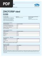 Galvanized Steel Grade Data Sheets | PDF | Galvanization | Manganese