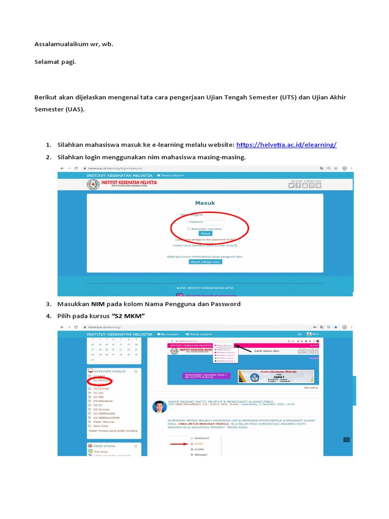 Penggunaan E-Learning Untuk UTS Dan UAS | PDF