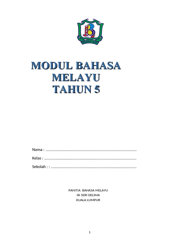 Modul Bahasa Melayu Tahun 5 | PDF