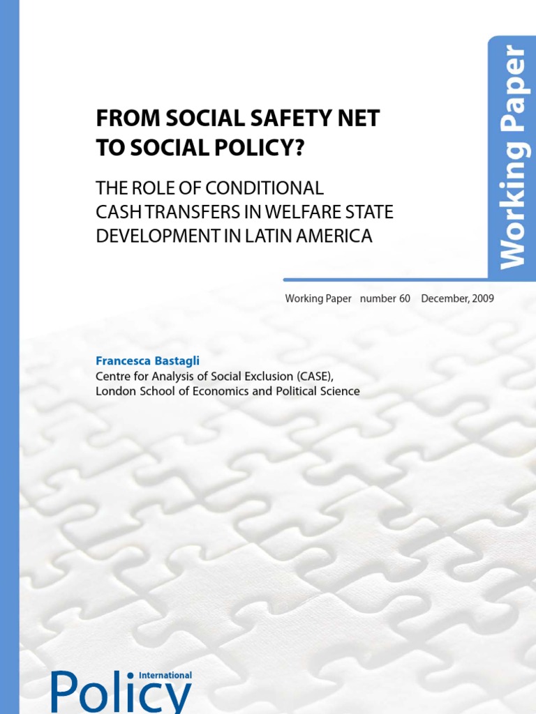 IPCWorkingPaper60 - From Social Safety Net To Social Policy? The Role ...
