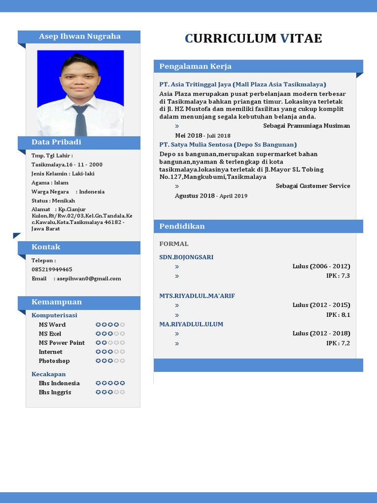 CV Asia&Depo-Asep | PDF