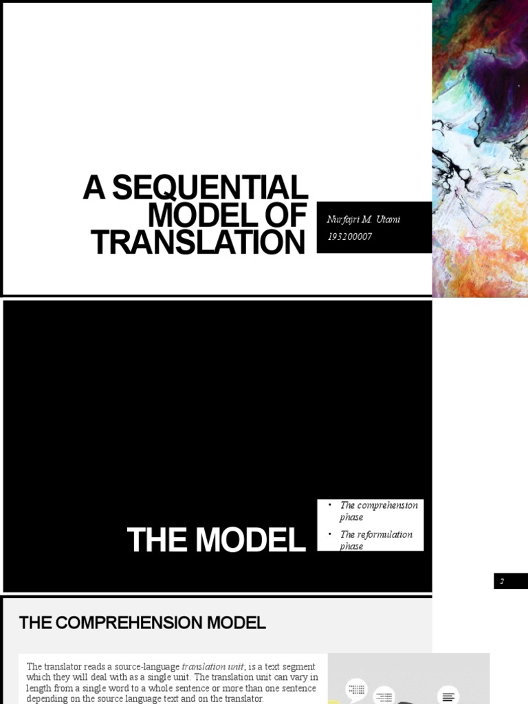 A Sequential Model of Translation: Nurfajri M. Utami 193200007 | PDF ...