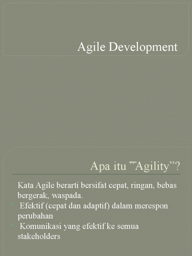 Metode Pengembangan Agile | PDF