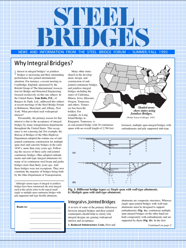 Benefits of Integral Bridges Explained | PDF | Thermal Expansion | Beam ...