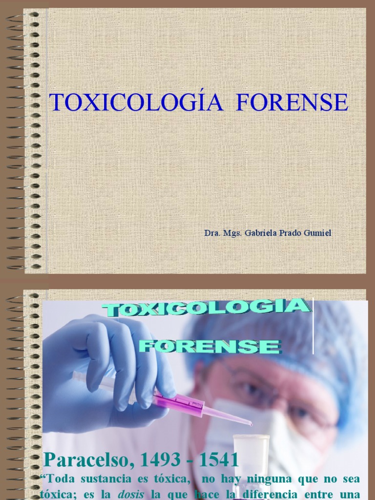 Toxicologia Forense | PDF | Toxicidad | Toxicología