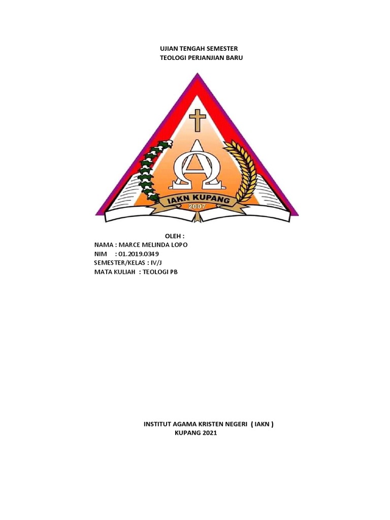 Uts Teologi PB | PDF