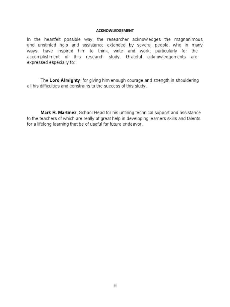 Acknowledgement 2 | PDF | Career & Growth