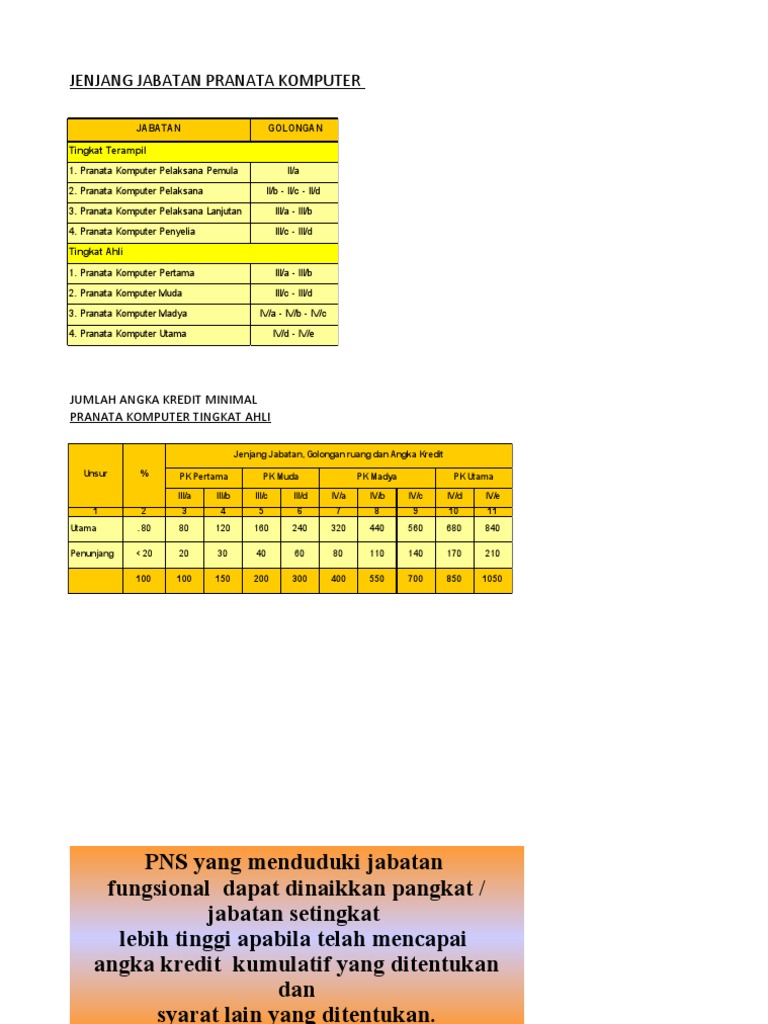 Jenjang Jabatan Pranata Komputer | PDF | Komputer