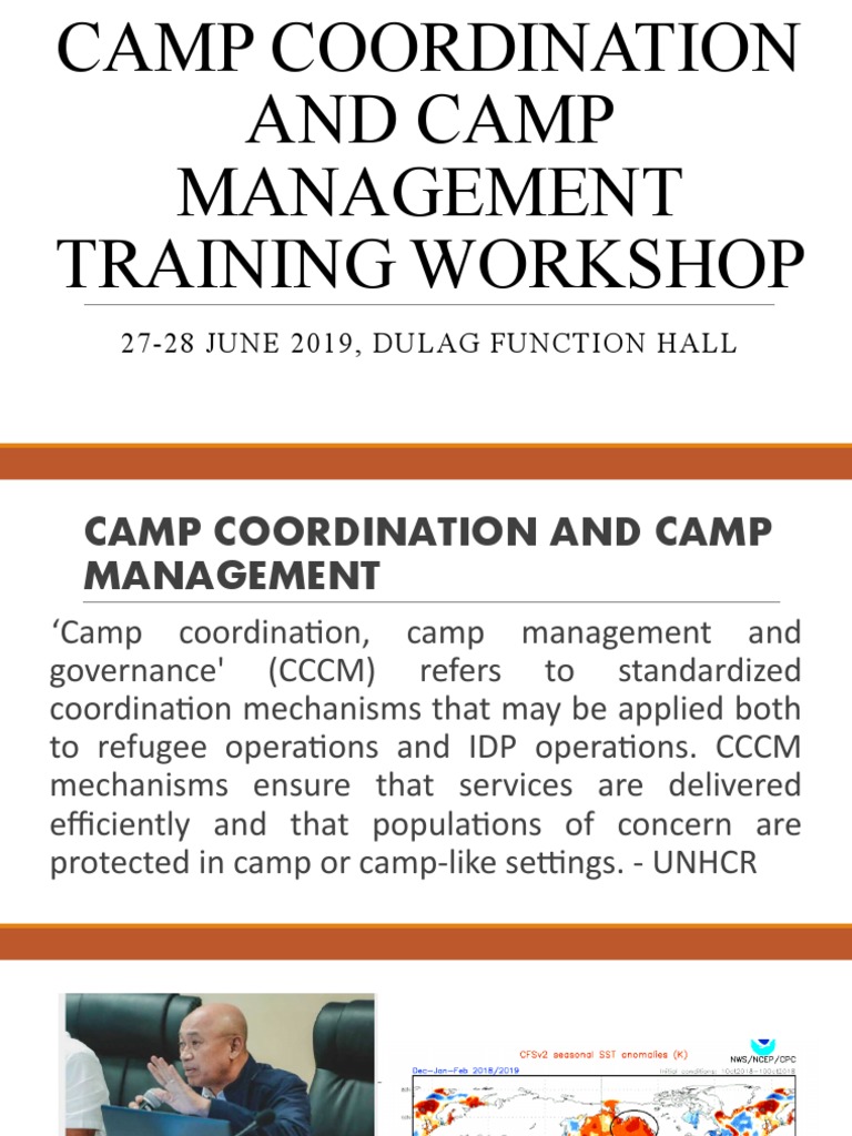 Camp Coordination and Management Training | PDF | Toilet | Wash