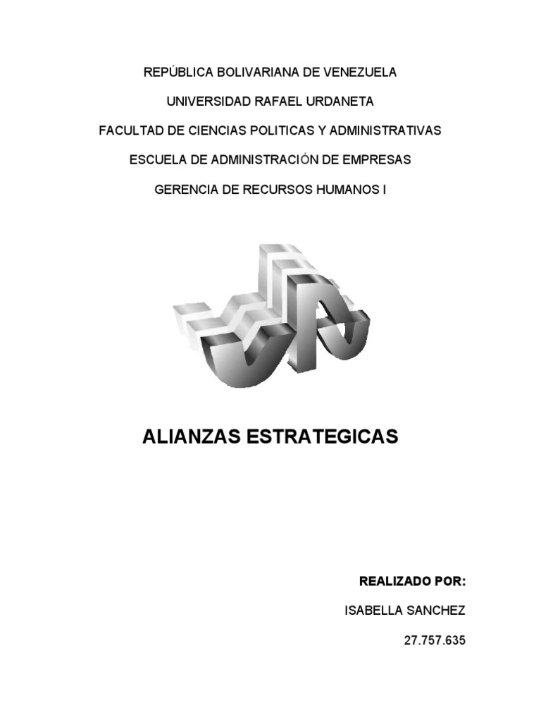 Alianzas Estrategicas RRHH | PDF | Proyecto conjunto | Empresas