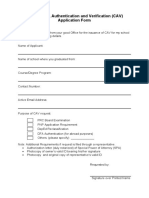 Certification, Authentication and Verification (CAV) Application Form ...