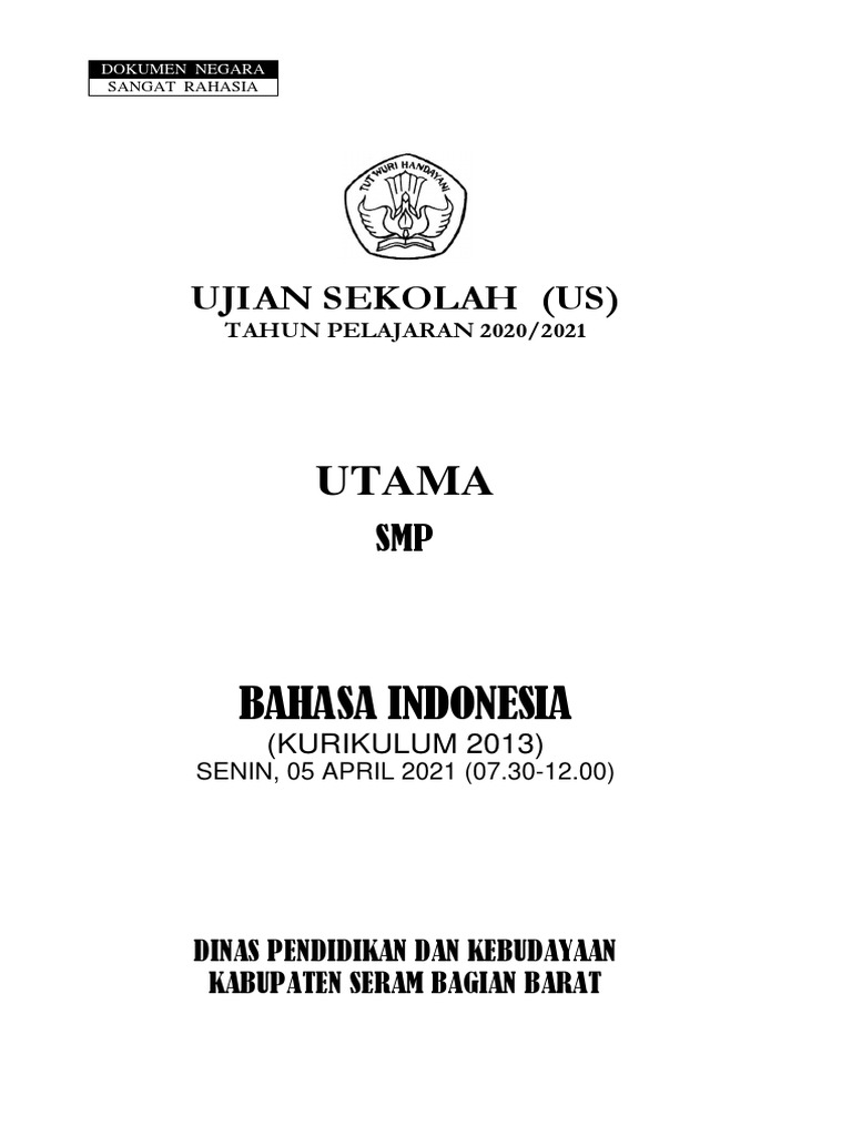 Naskah Soal-Bindo-Kur 2013 | PDF