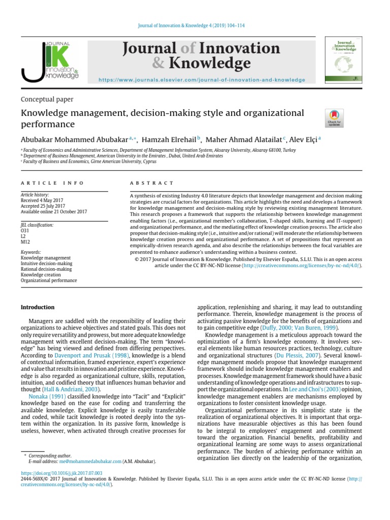 Leveraging Innovation Knowledge Management To Create Positional ...