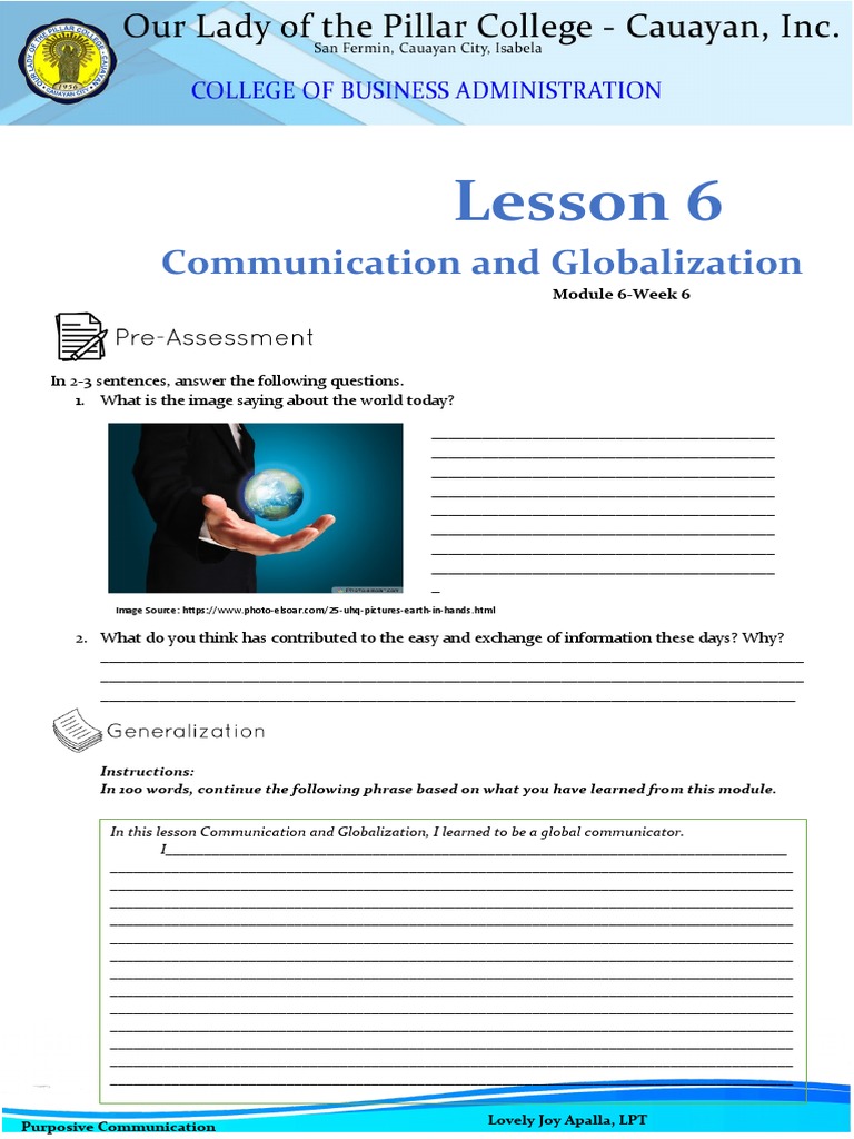 Globalization's Impact on Communication | PDF | Communication | Human ...