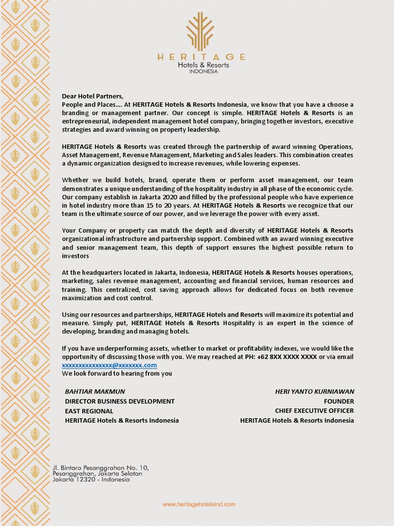 Offering Letter Heritage 2020 | PDF | Investor | Business