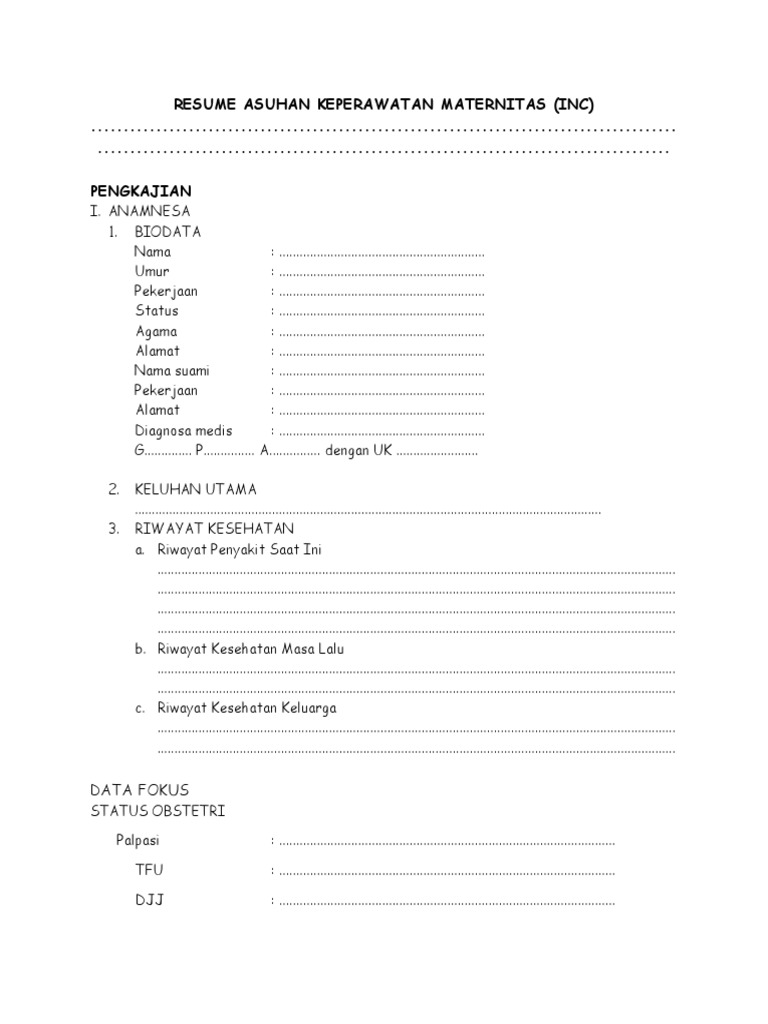 Format Resume INC | PDF