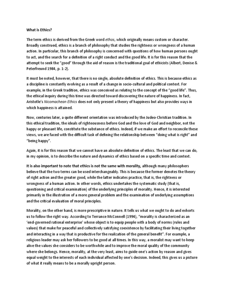 Week 1 Module WHAT IS ETHICS - MORAL AND NON-MORAL STANDARDS | PDF | Value (Ethics) | Morality