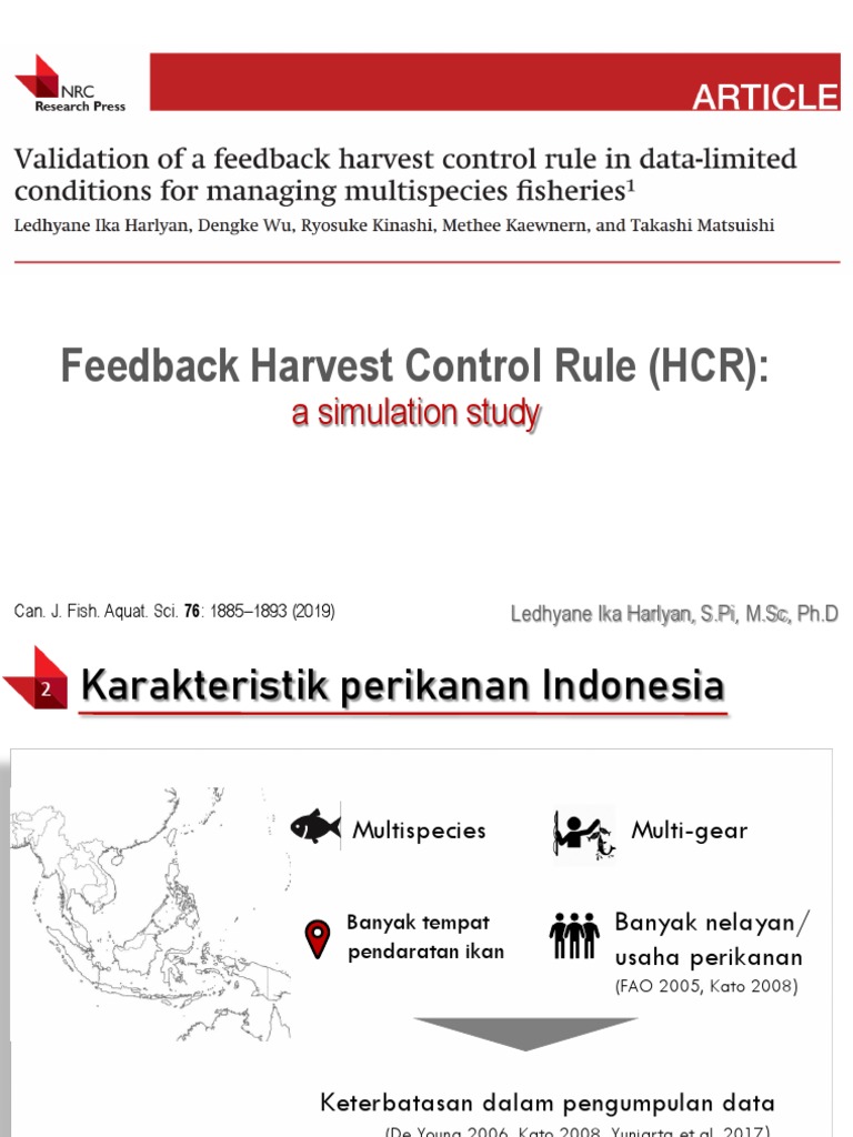 Feedback Harvest Control Rule (HCR) - Teori | PDF