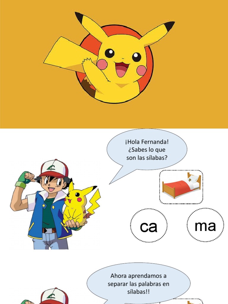 Actividad de separación de sílabas | PDF | Pokémon | Science