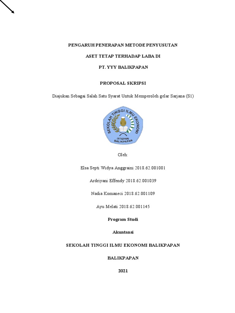 Pengaruh Penerapan Metode Penyusutan Aset Tetap Terhadap Laba PT. YYY ... Pengaruh Penerapan Metode Penyusutan Aset Tetap Terhadap Laba PT. YYY ...