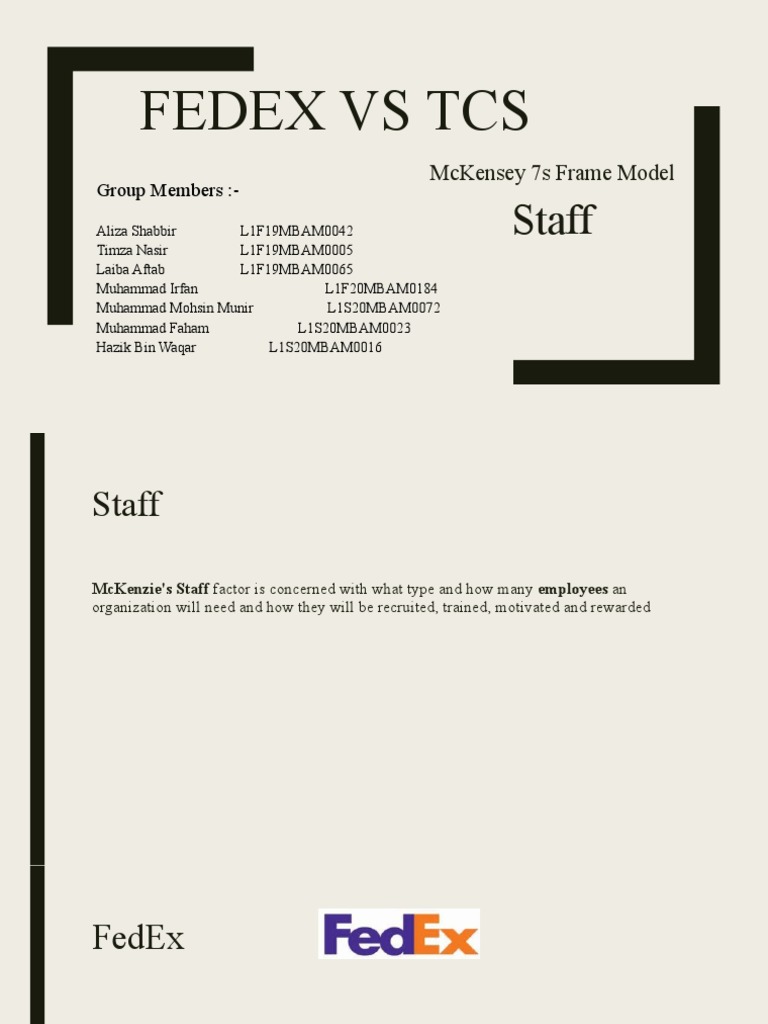 Staff of FEdex and TCS | PDF | Performance Appraisal | Employee Benefits