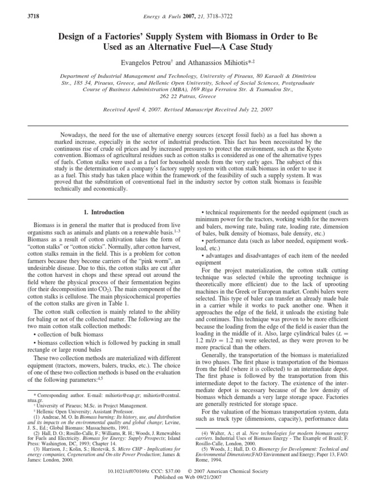 Energy&fuel Paper | PDF | Biomass | Biofuel